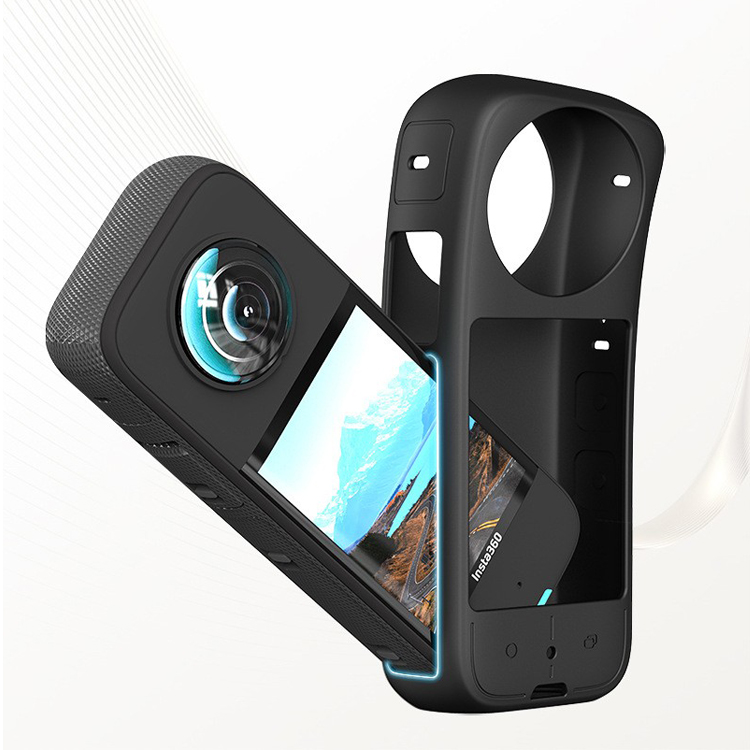 Replacement Insta 360 One X3 Soft Silicone Case Dual Lens Cover Cap ...
