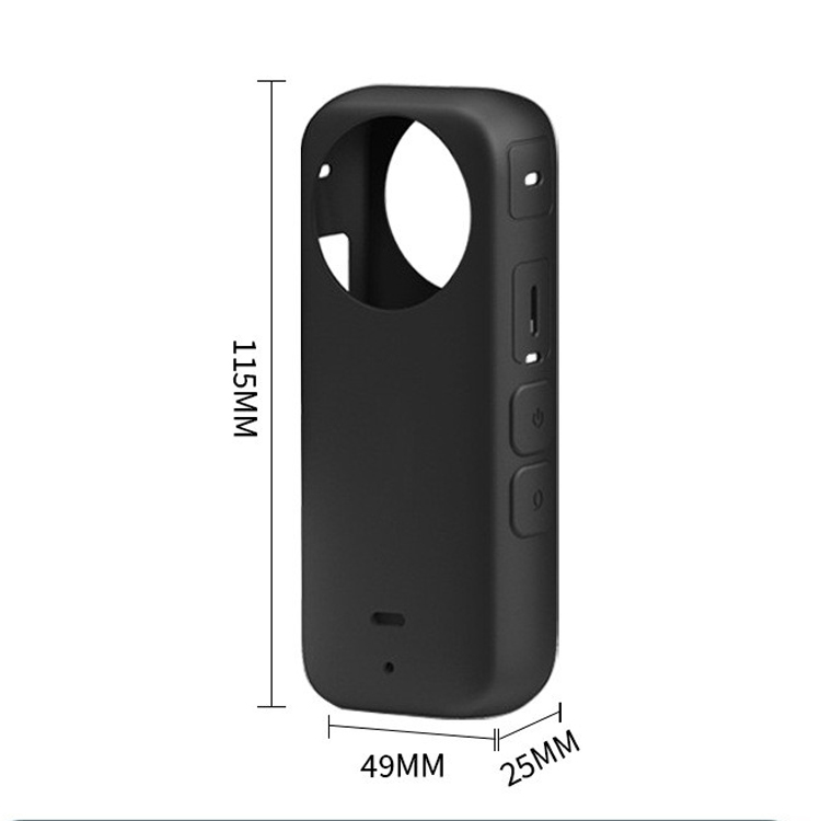 Replacement Insta 360 One X3 Soft Silicone Case Dual Lens Cover Cap ...