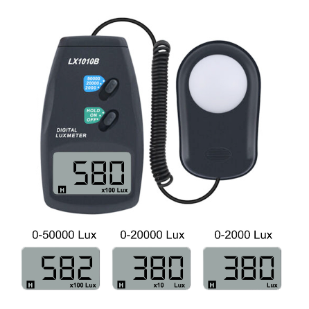 Buy Wholesale China Lx1010b 0-50000 Lux Digital Light Level Photo Light ...