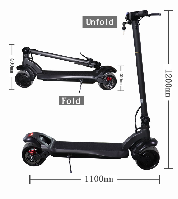 Buy Wholesale China Adult Wide Wheel 500w Dual Motor Scooter Widewheel ...