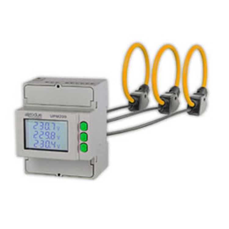 Multifunction 3 Phase Ethernet Meter Rogowski Coils Upm209rgw Algodue Made In Italy Power Meter ...