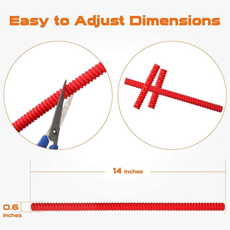 Kitchen 14 Inches Long Microwave Oven Rack Shields Protector Silicone ...