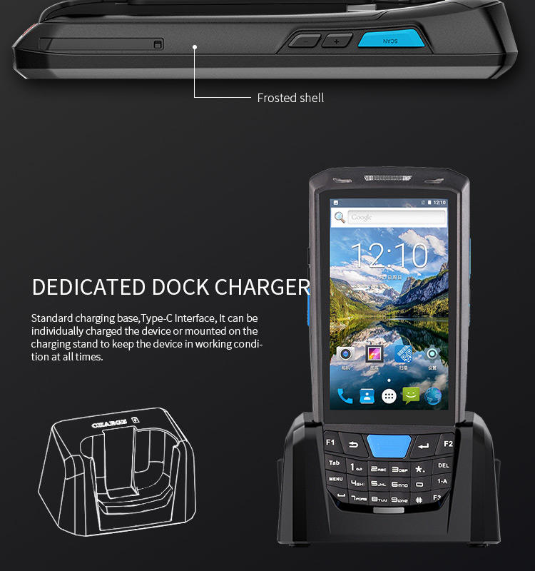 4g Industrial Logistics Pda Phone Ip66 1d 2d Qr Barcode Scanner Nfc ...