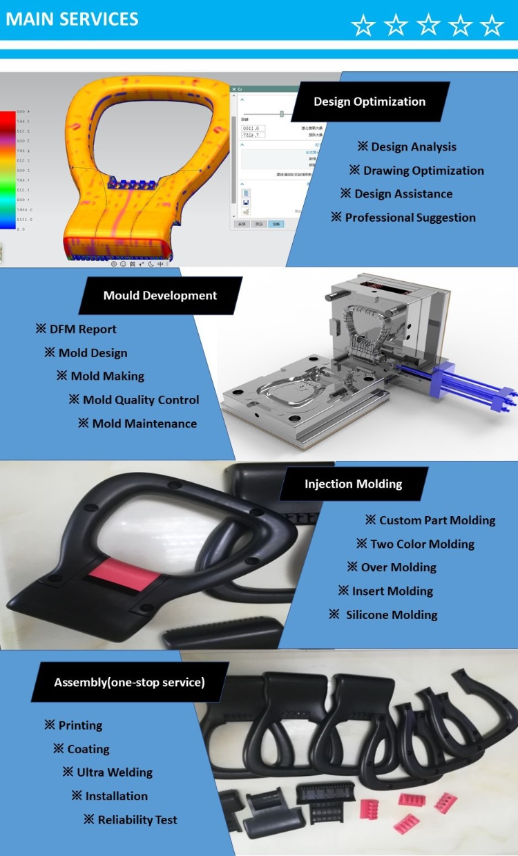 Custom Pa66 Mini Plastic Parts Gf30 Plastic Tray Product Injection ...