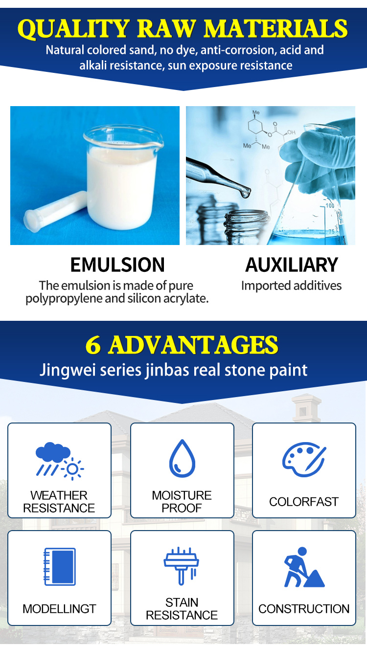 Xinruili Waterproof Natural Stone Paint Coating Gray - Explore China ...