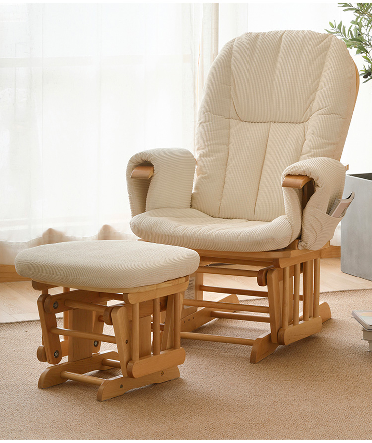 Boucle Breastfeeding Chair Care Center Mummy Baby Nursery Nurse Rocking ...