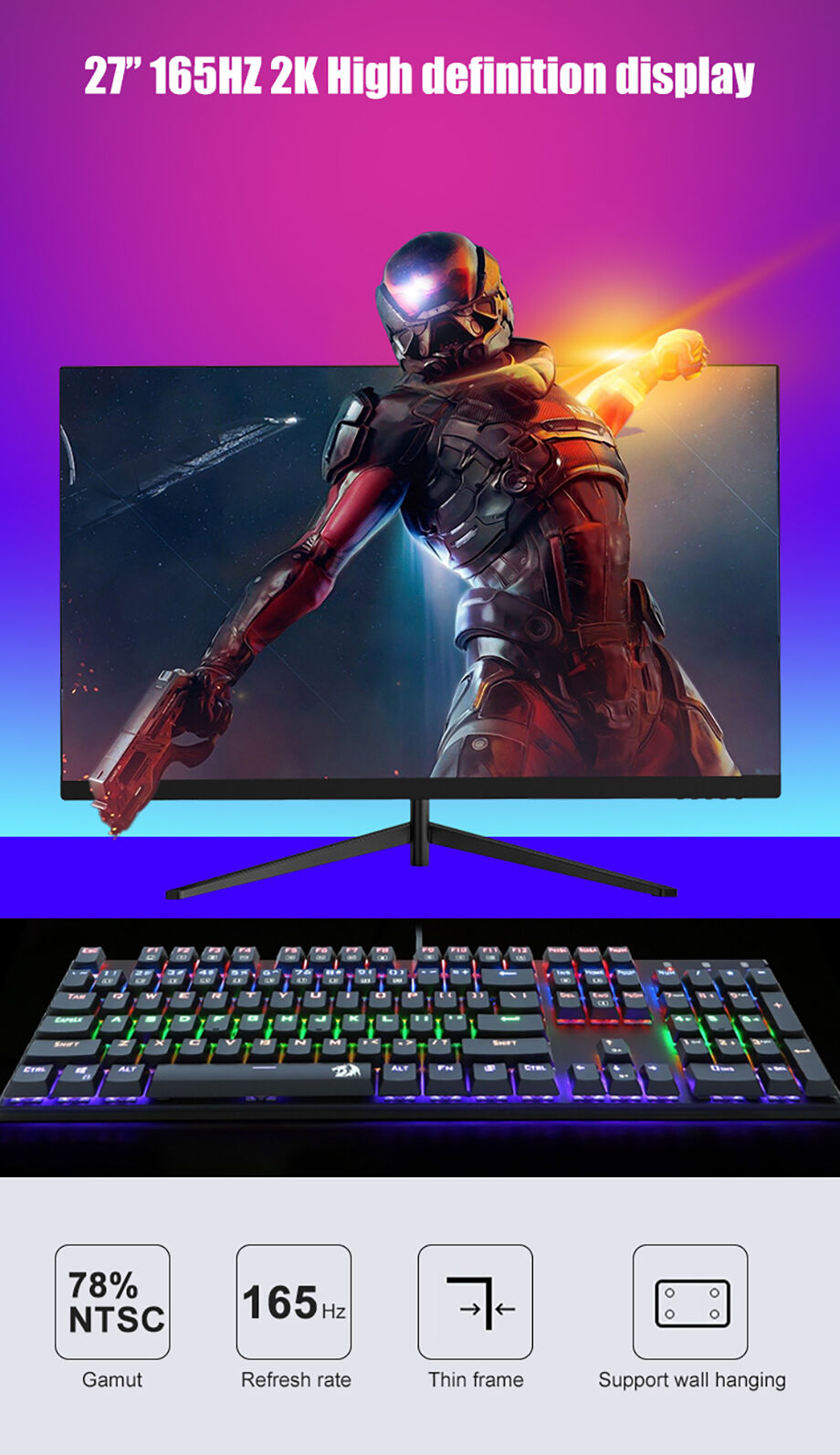 Hot Sale High Resolution Pc Gaming Computer Monitor 1440p 2k Desktop ...