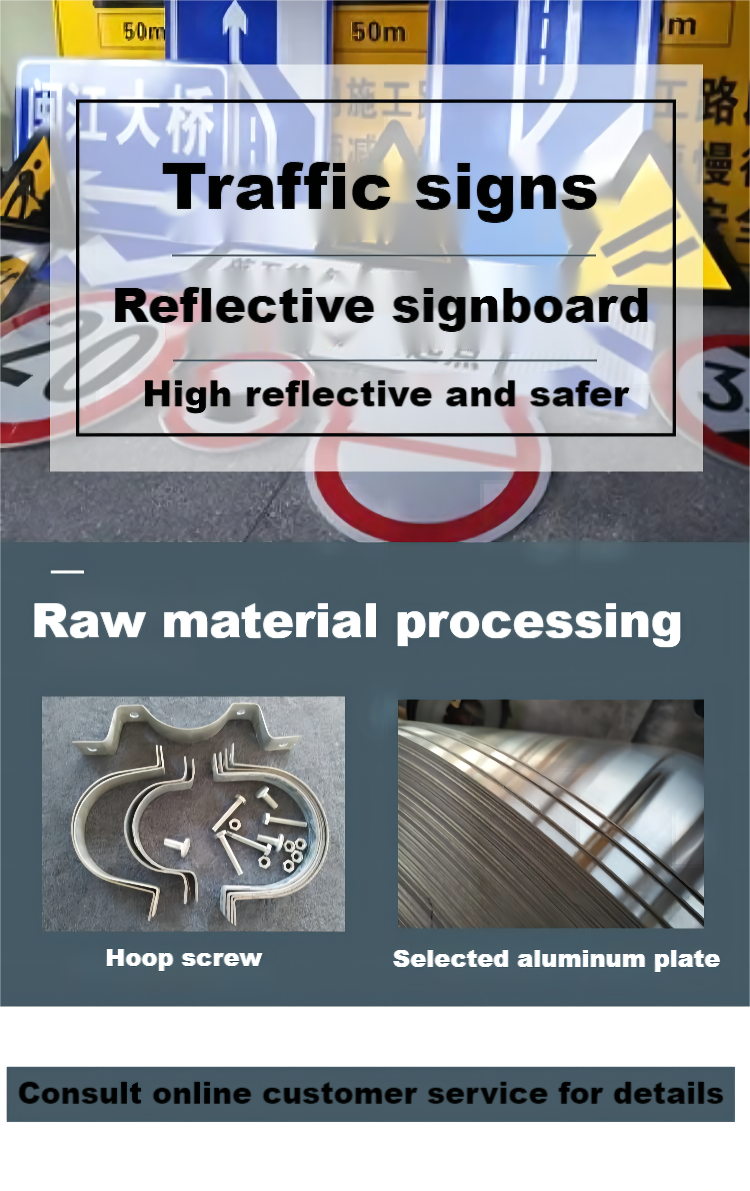Factory Price Aluminum Traffic Signs Safety Signage Reflective Traffic ...