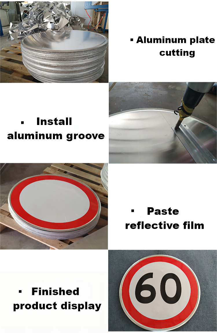 Factory Price Aluminum Traffic Signs Safety Signage Reflective Traffic ...