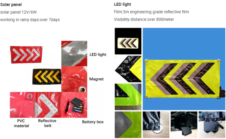 Buy Wholesale China Traffic Arrow Ac Solar Powered Led Warning ...
