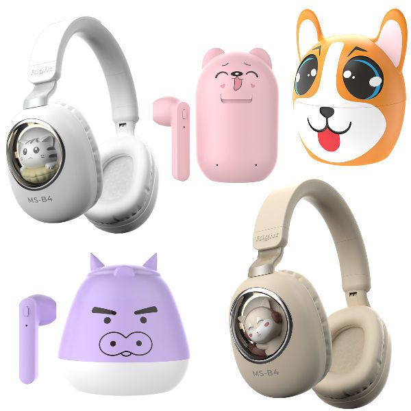 Bluetooth Children Headphones With Glowing Light Kids Headsets With ...
