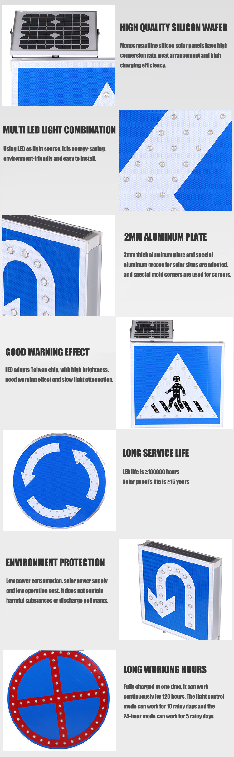 Solar Energy Warning Led Traffic Sign - Buy China Wholesale Led Traffic ...