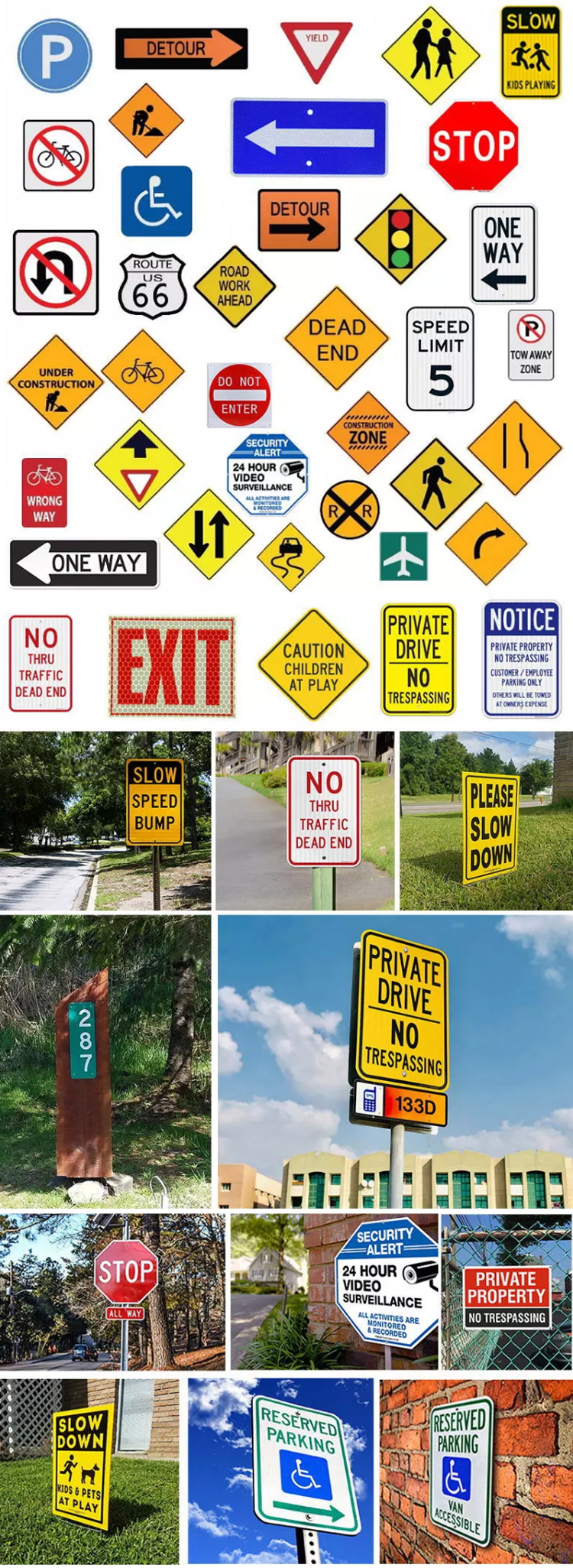 Buy China Wholesale Factory Warning Roundabout Symbol Aluminum Sign, A ...
