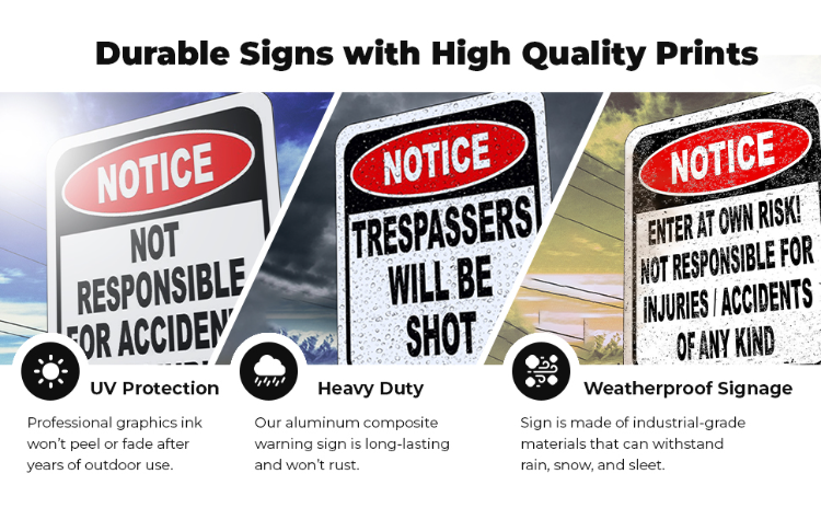 Buy Wholesale China Notice Warning Reflective Signs For Injuries Or ...