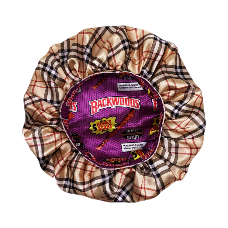 New Arrive Satin Silk Bonnet Custom Print Logo Shower Cap Night Sleep ...