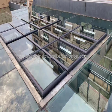 Balcony Power Sunroof Windows Aluminum Laminated Glass Skylight Window ...