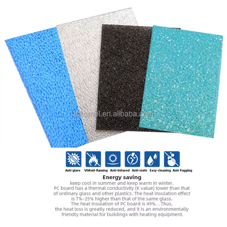 10 Years Warranty Colored Polycarbonate Roofing Panels Solid Sun Sheets ...