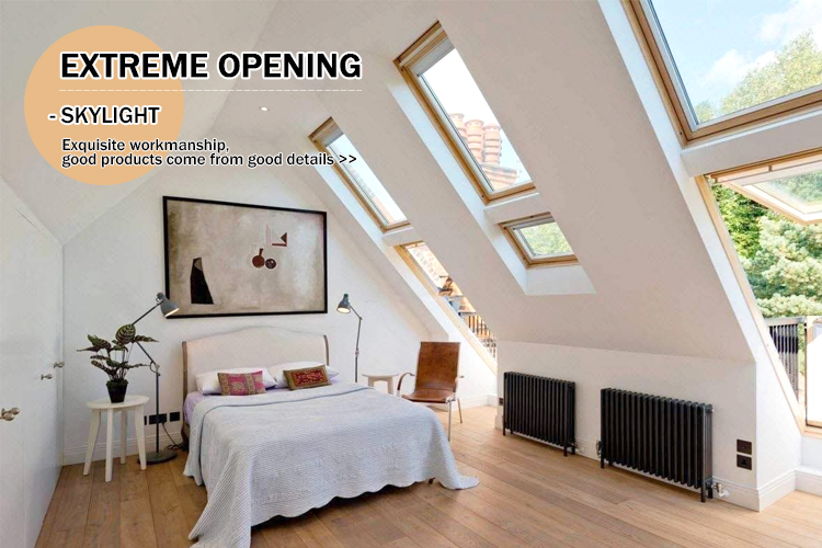 Remote Control Electrical Automatic Aluminium Alloy Profile Frame Double Glazed Fixed Glass Flat ...