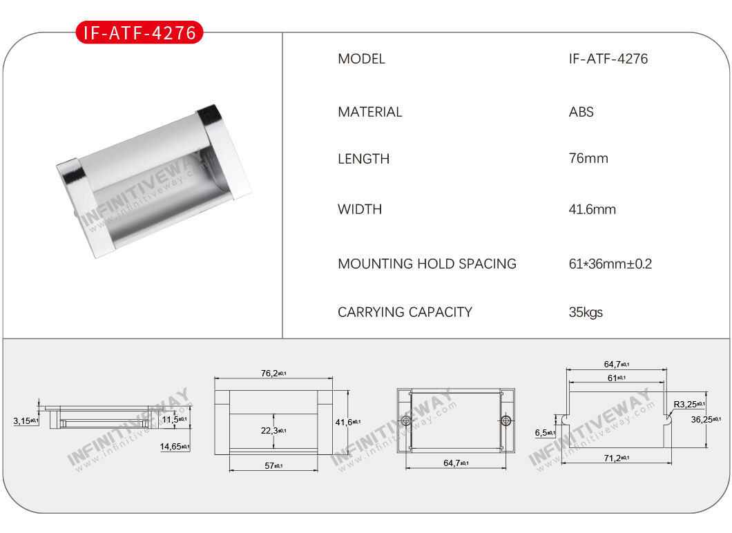 Modern Simple Curved Aluminum Alloy Handle Dark Handle Embedded Handle ...