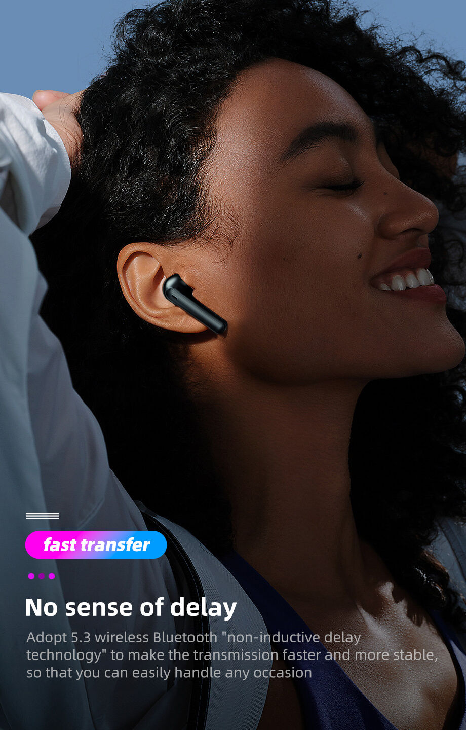 Buy Wholesale China Oem Logo Transparent Headphones With Dual Microphone Mini Tws Wireless ...