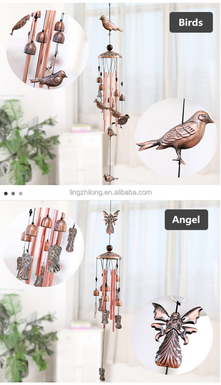 Outdoor Long Tube Gold Silver Color Wind Chimes - China Wholesale Gold ...