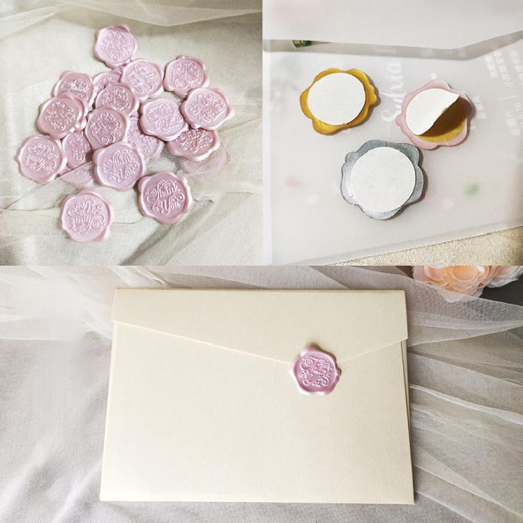 Custom Luxury Printed Invitation Card With Envelopes Wax Seal Stickers ...