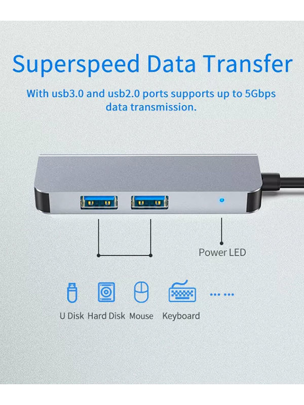 Buy Wholesale China Sale Hub Dock Station 3 In 1 Usb C Hub Type C Usb 3 ...