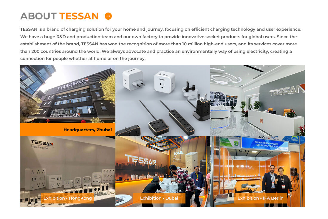 Buy Wholesale China Tessan 5-in-1 Multi Socket With 2 Usb Ports, 3-way ...