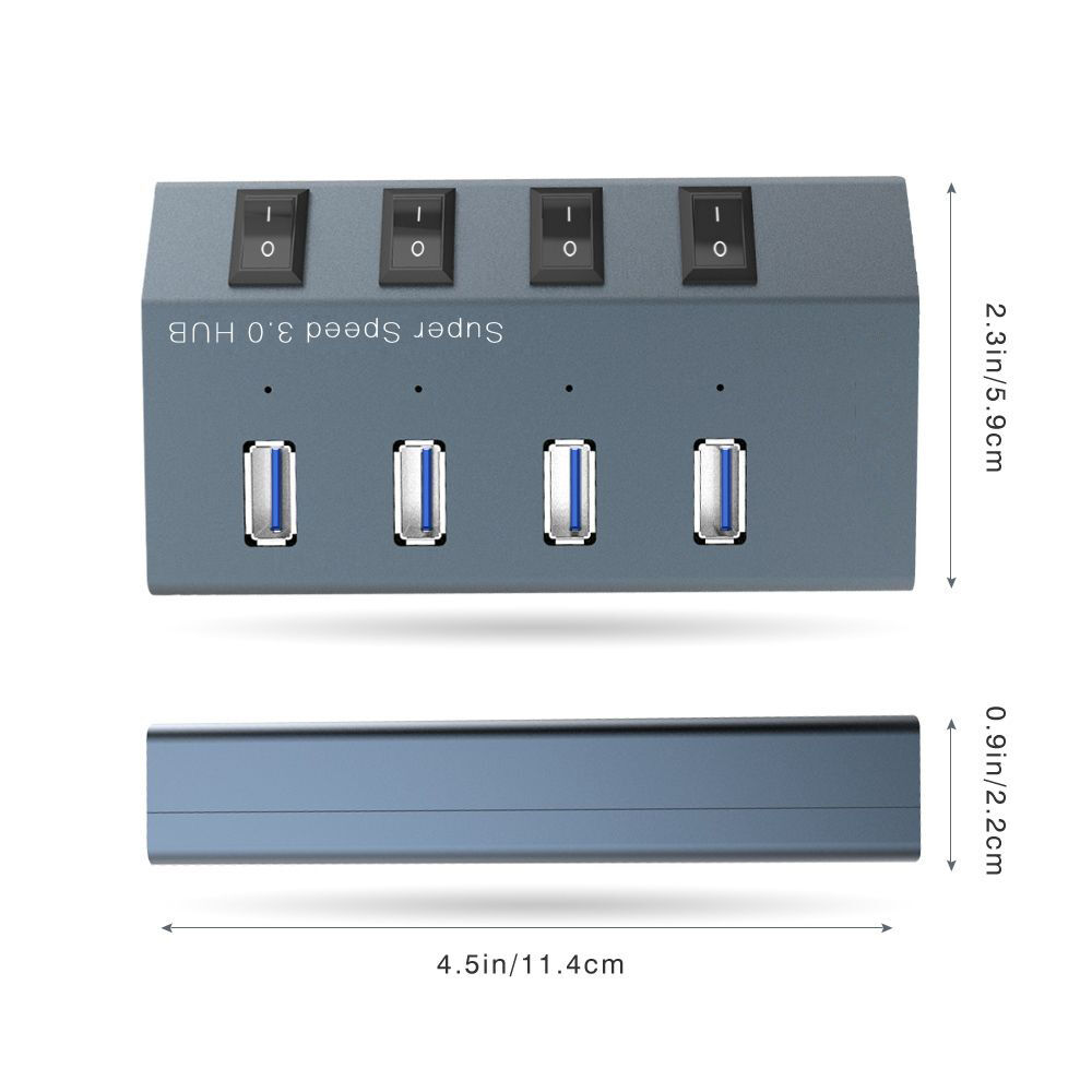 Buy Wholesale China Oem Factory Price Aluminum Usb3.0 4-port Hub With ...