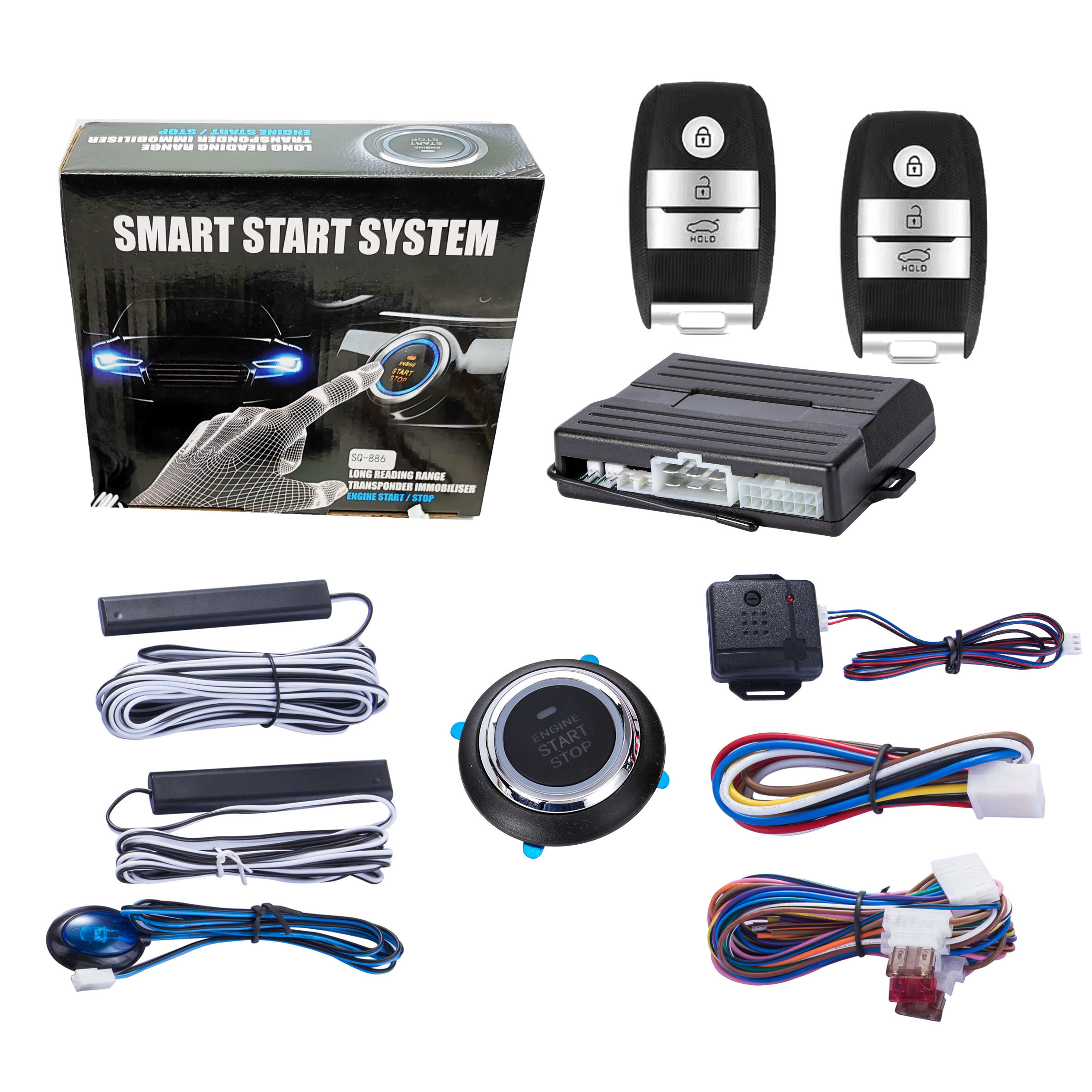 Push Button To Start Stop Engine Mobile Phone App With Bt Pke Keyless ...