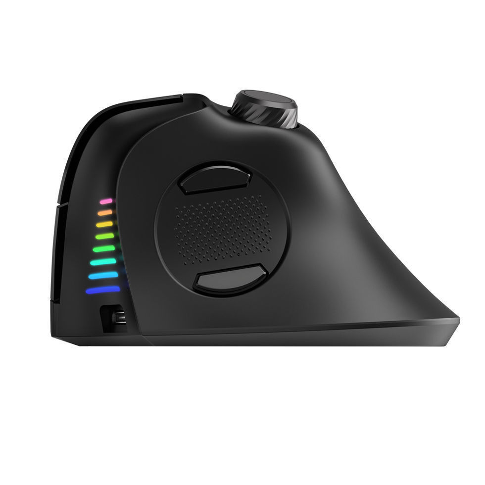 Bt5.0 + 2.4g Wireless Vertical Led Mouse, Type-c Rechargeable Ergonomic ...