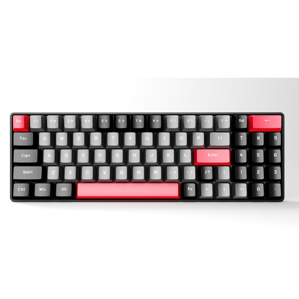 Wired Mechanical Keyboards, 69keys Double Injection Keycaps Rainbow ...