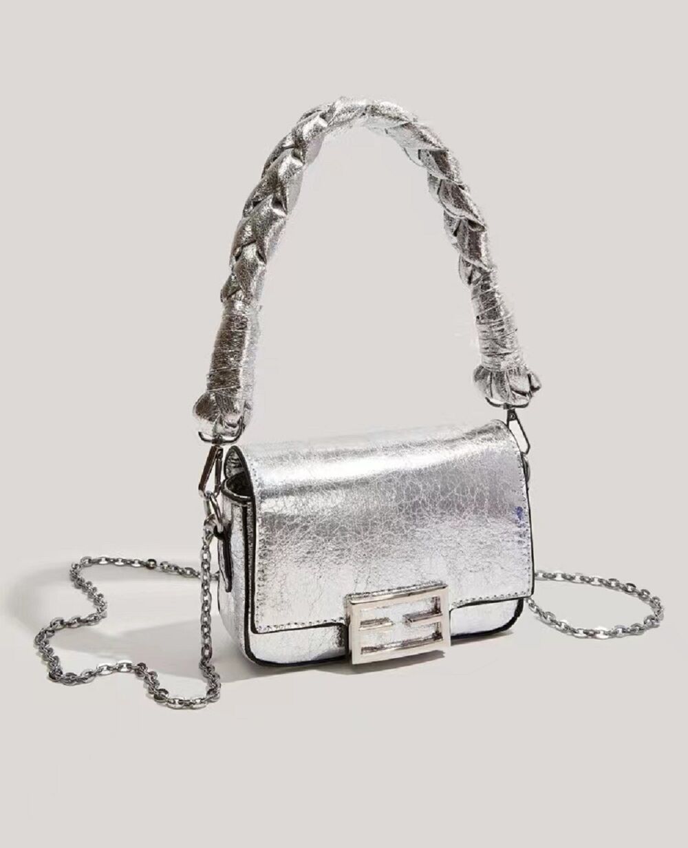 Buy Wholesale China Silver Woven Chain Small Square Bag Xia Xin New ...