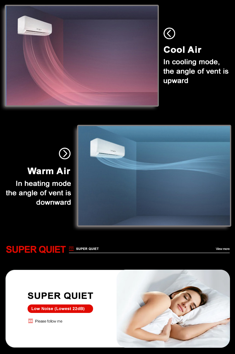 Canada Home Split Wall Mounted Ac Low Temperature 7000 9000 12000btu ...