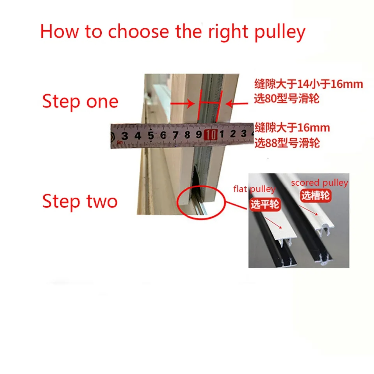 Multifunctional Nylon Roller Adjustable Sliding Window Sash Pulley ...
