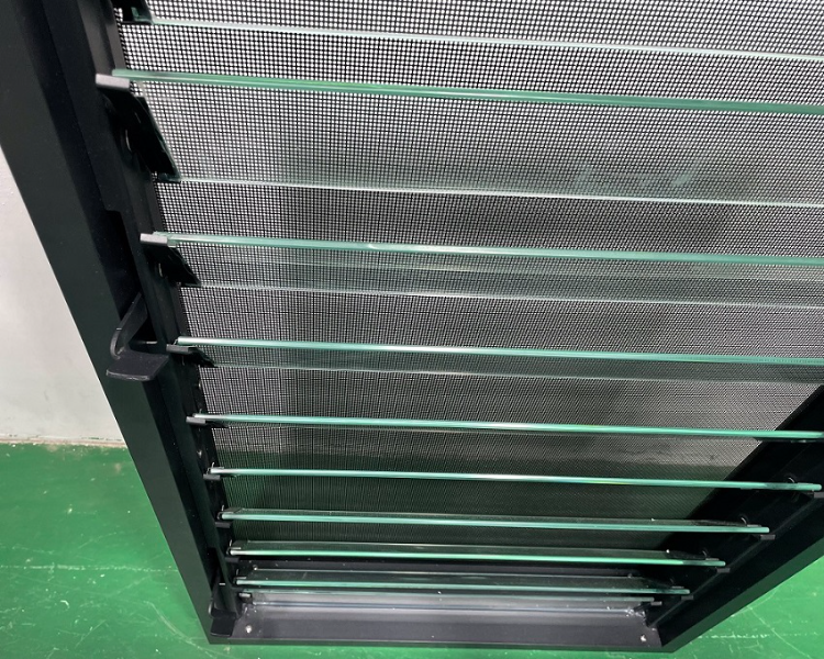 Derchi Custom Blinds Office Glass Window Louvers Aluminium Frame Fixed ...