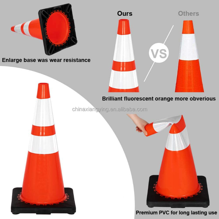 28inches 700mm Economic Pvc Plastic Soft Reflective Flexible Road ...