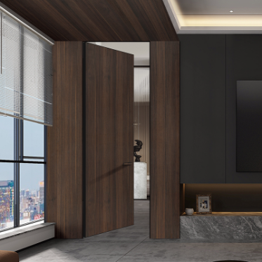 European Design Modern Wood Interior Flush Invisible Lacquer Door Frame ...