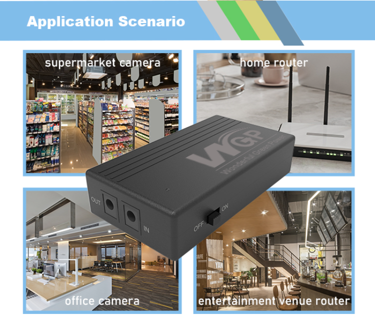 Wgp 12v2a 6000mah 22.2wh Dc Ups Single Output Mini Ups For Wifi Router ...