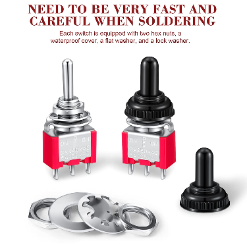 Buy Wholesale China Mts-103 Dpdt Metal Miniature Red Toggle Switch 3 ...