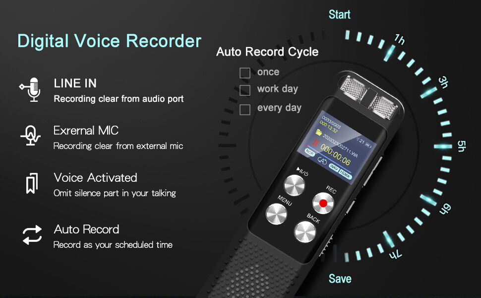 Buy Wholesale China 72gb Digital Voice Recorder: Voice Activated ...