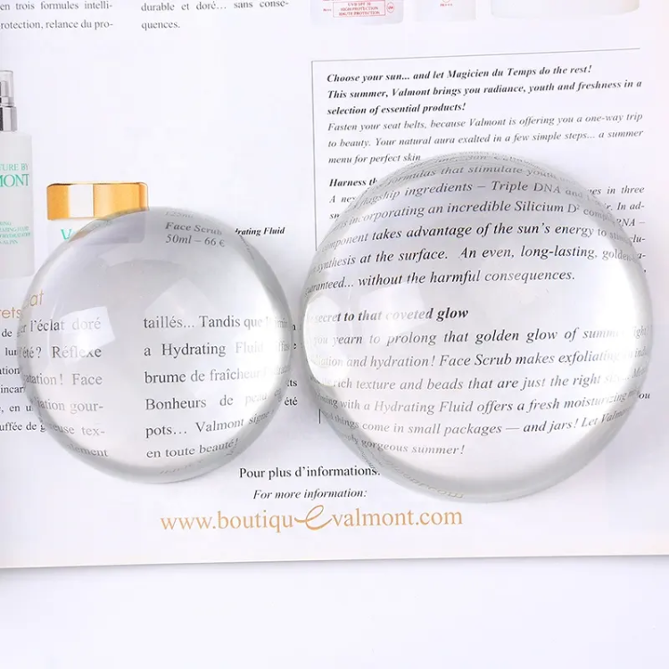 Factory Wholesale Round Polished Soild Crystal Hemispherical Handmade ...