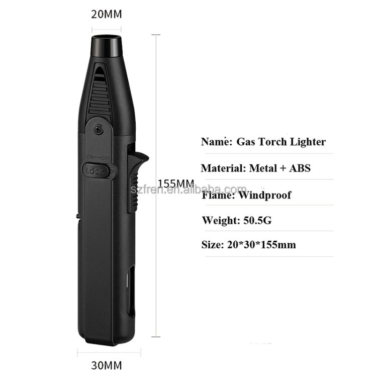 Multipurpose Windproof Butane Refillable Gas Torch Lighter Jet Flame ...