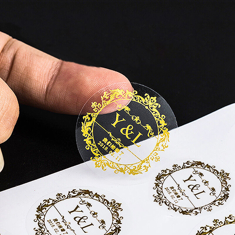 Label Sticker Customized Circular Metal Stamping Sealing Sticker ...