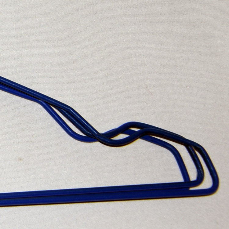 Buy Wholesale China Blue Powder Coated Hanger Wire Hanger For Dry ...