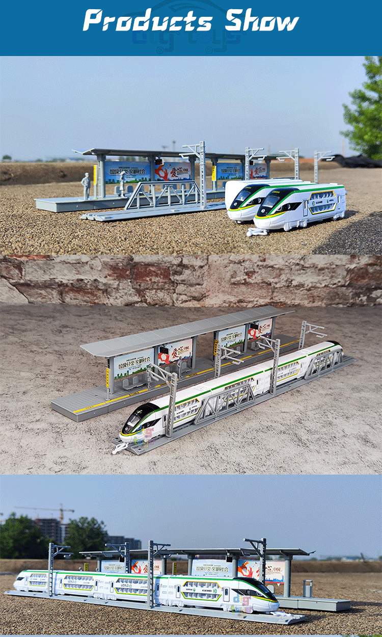 Kaiwei Bestselling Bullet Train Set Diecast Model Car With Track Metal ...