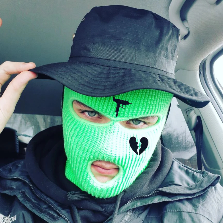 Buy Wholesale China Embroidery Balaclava Face Mask Cycling Neon Ski ...