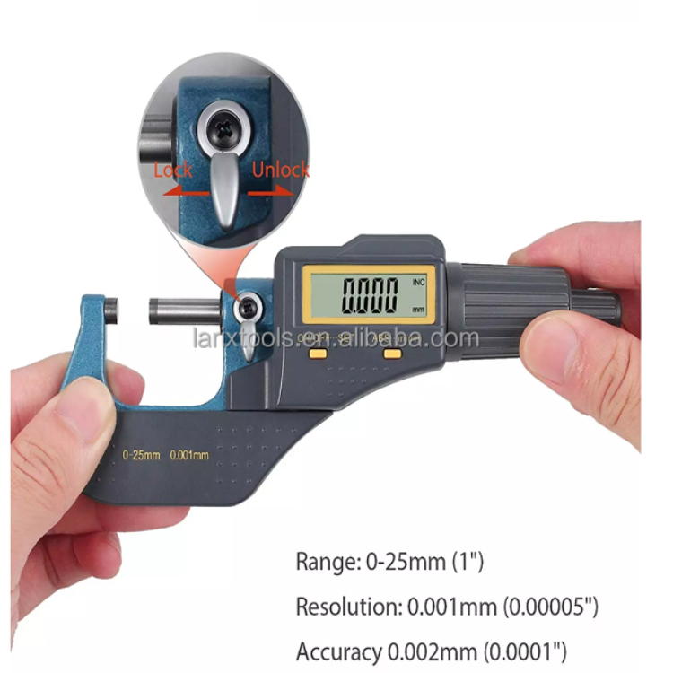 Buy Wholesale China New Product 0-25mm/1"electronic Digital Micrometer ...