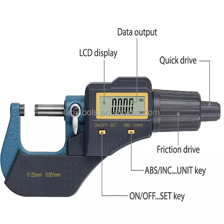 Buy Wholesale China New Product 0-25mm/1"electronic Digital Micrometer ...