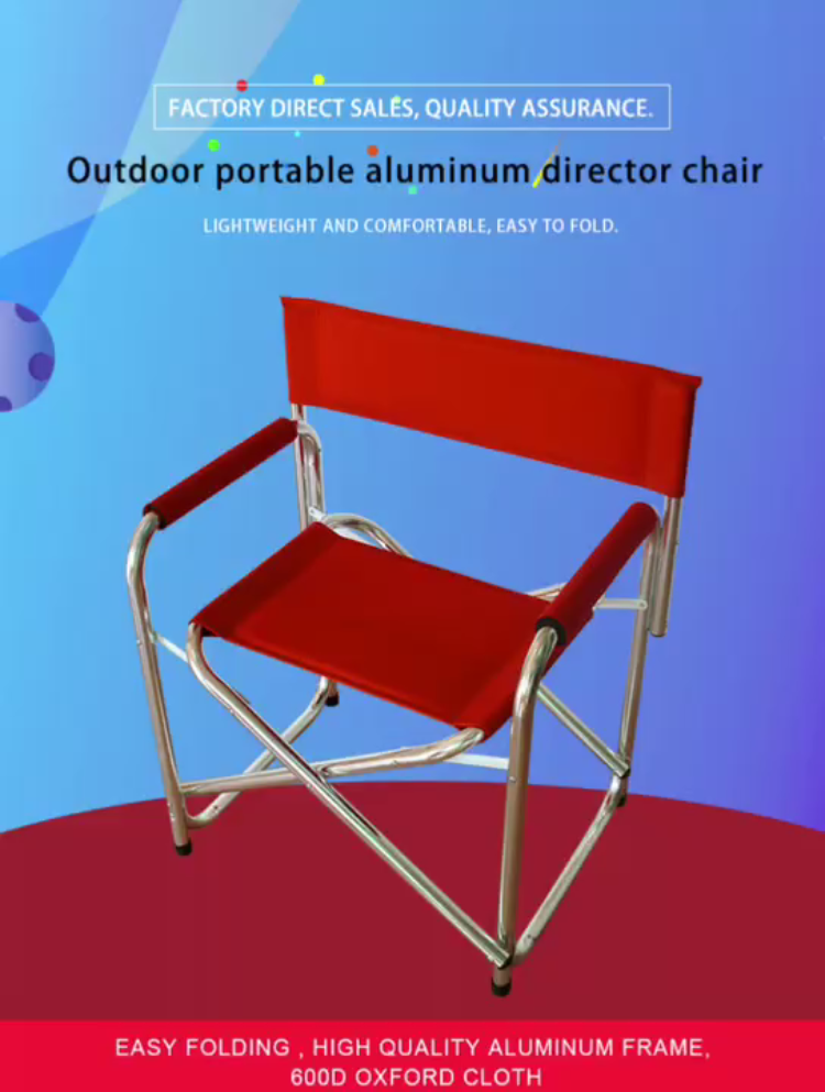 Buy Wholesale China Aluminum Portable Director Beach Folding Chair With ...